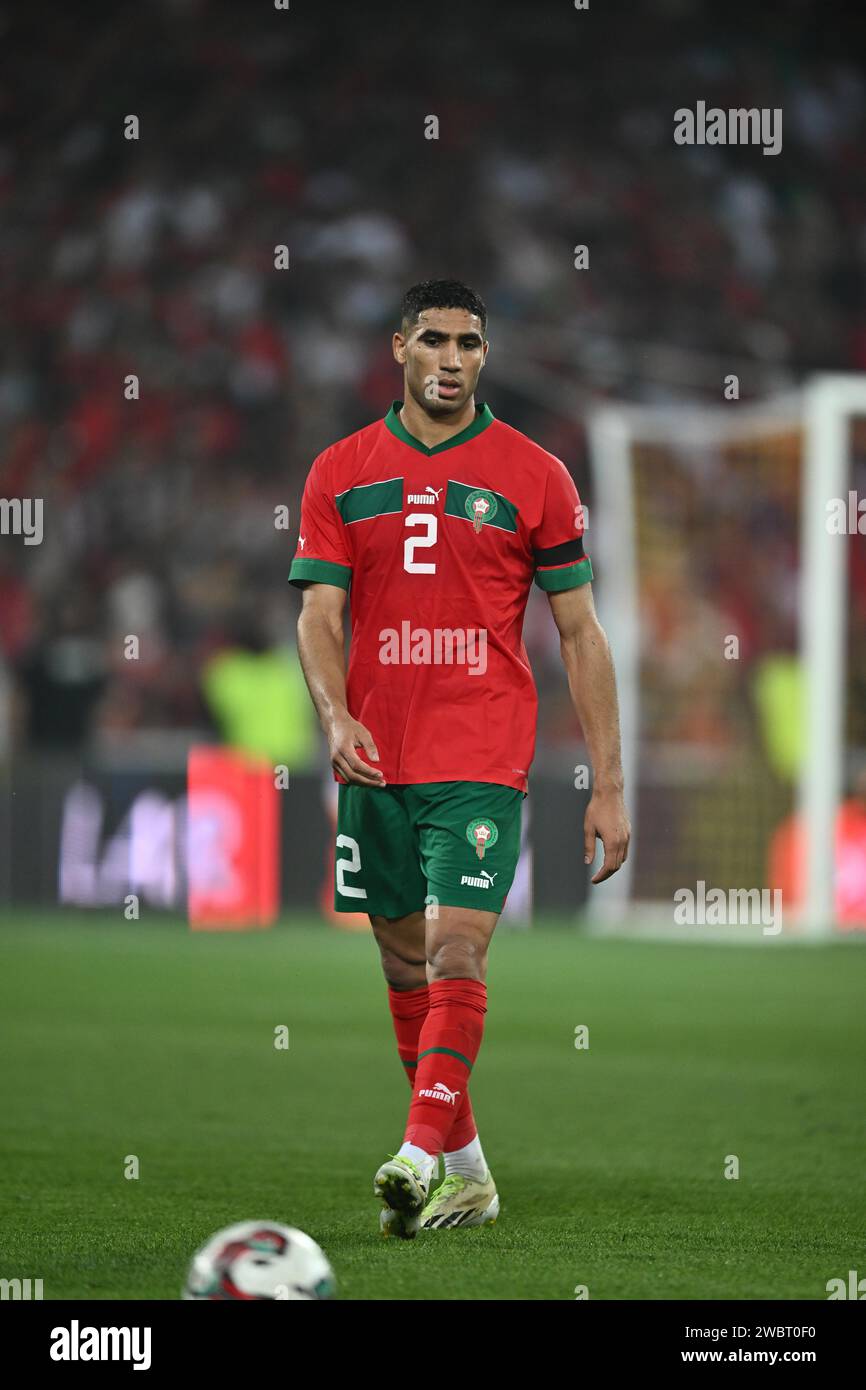 LENS, FRANCE - SEPTEMBER 12: Achraf Hakimi of Morocco during the ...