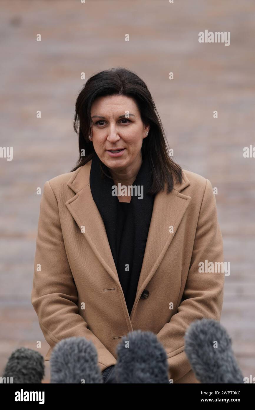 Kent Police Detective Chief Inspector Kathleen Way speaking to the ...