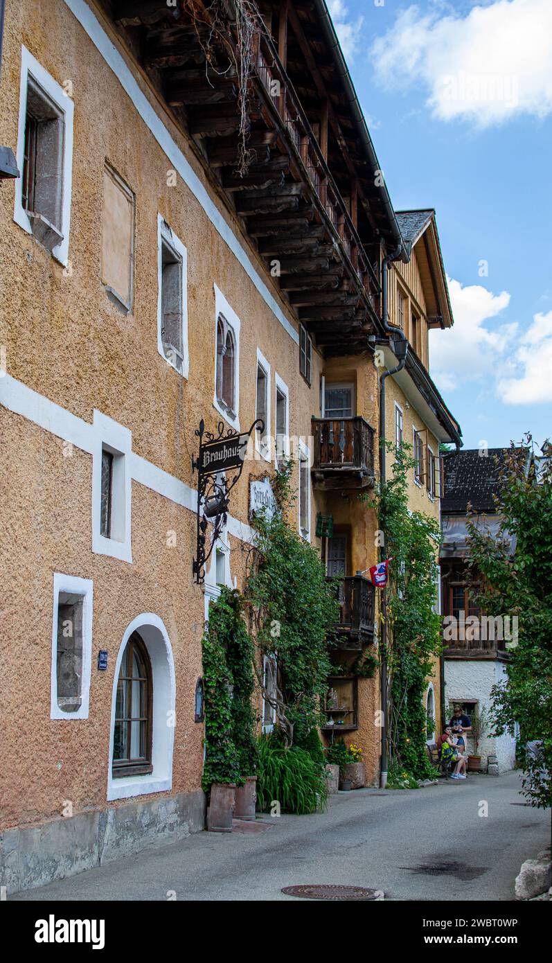 ONE OF THE STREETS OF THE AUSTRIAN VILLAGE Stock Photo - Alamy