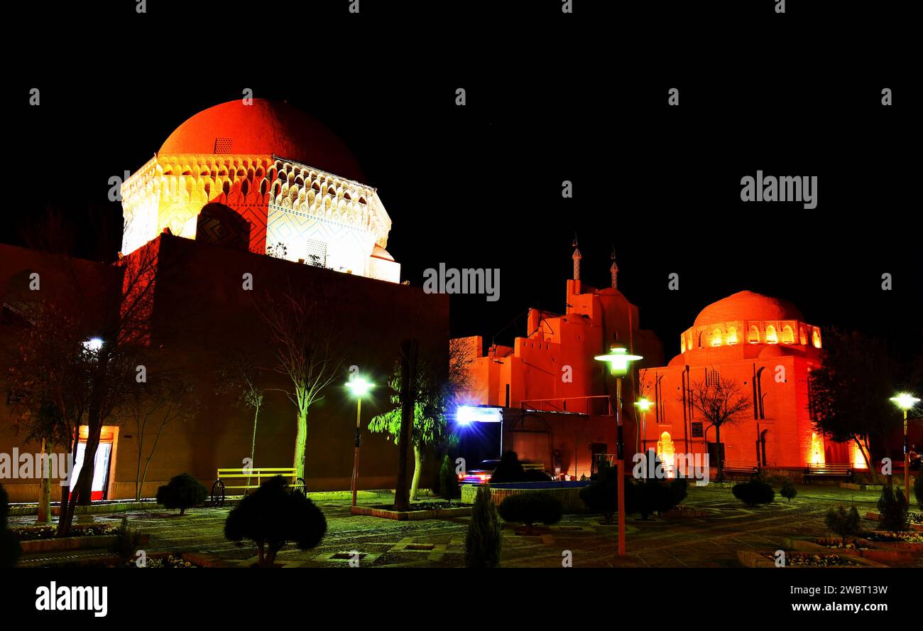 Alexander’s Prison (Zendaan-e Eskandar) at night. Named after Alexander ...