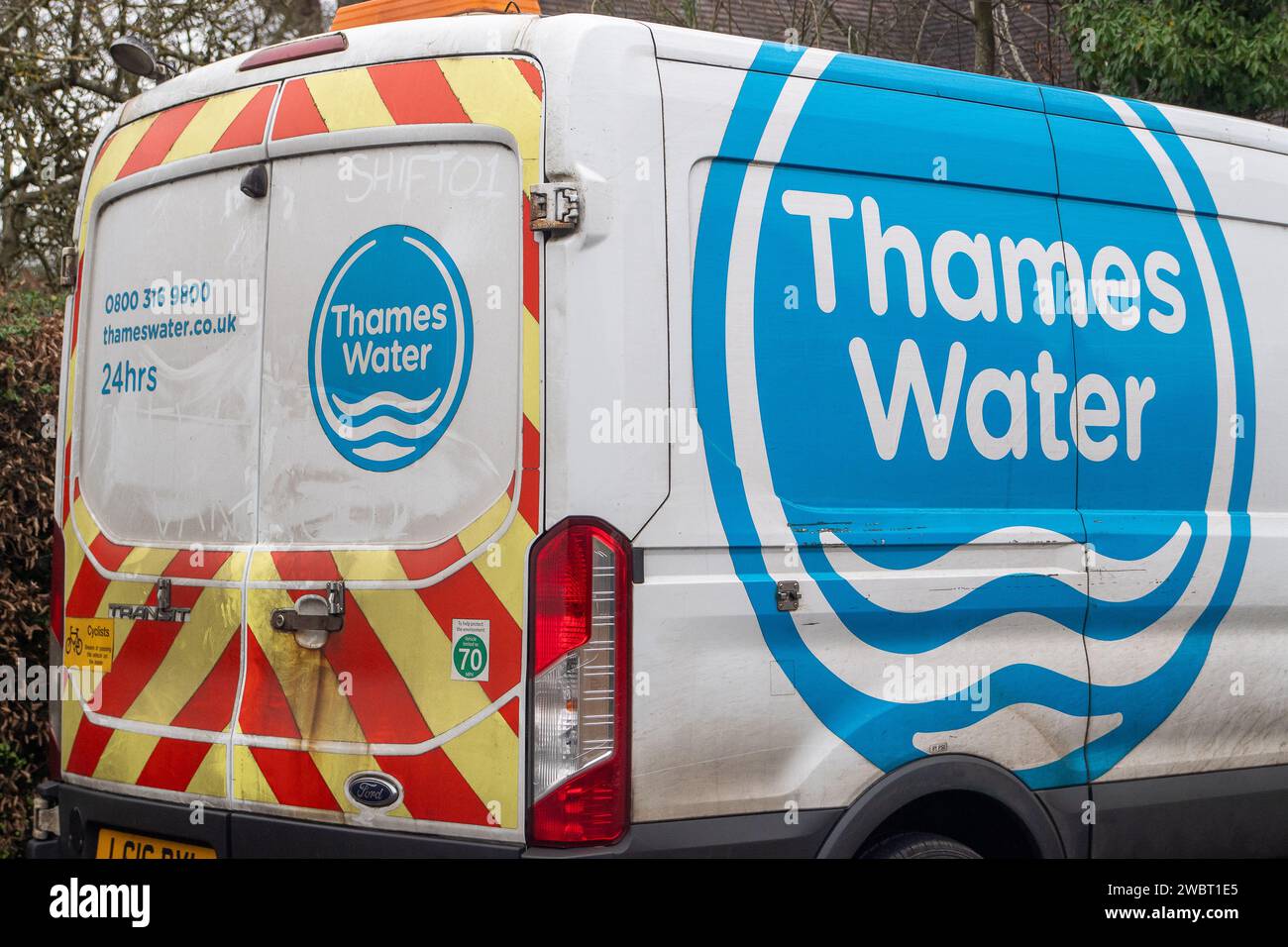 Cookham, UK. 12th January, 2024. Water company, Thames Water, has ...