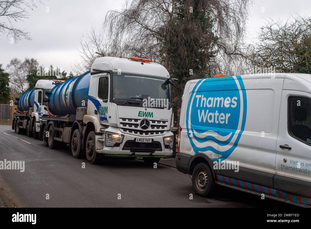 Cookham, UK. 12th January, 2024. Water company, Thames Water, has ...