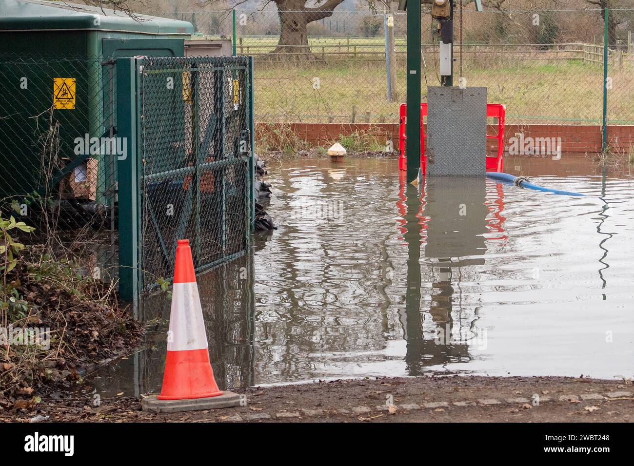 Cookham, UK. 12th January, 2024. Water company, Thames Water, has ...