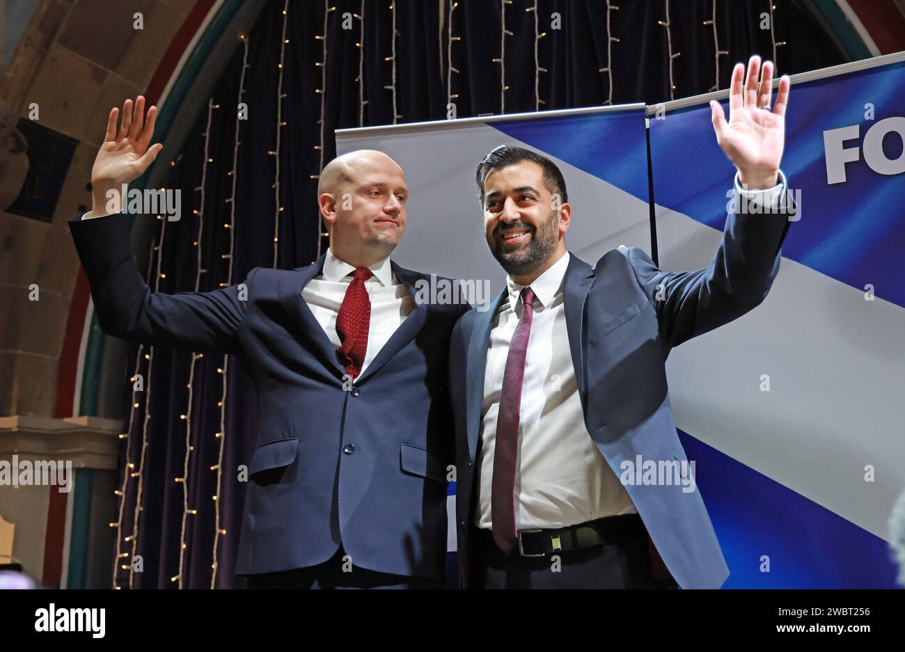First Minister and SNP Leader Humza Yousaf and SNP Westminster leader ...