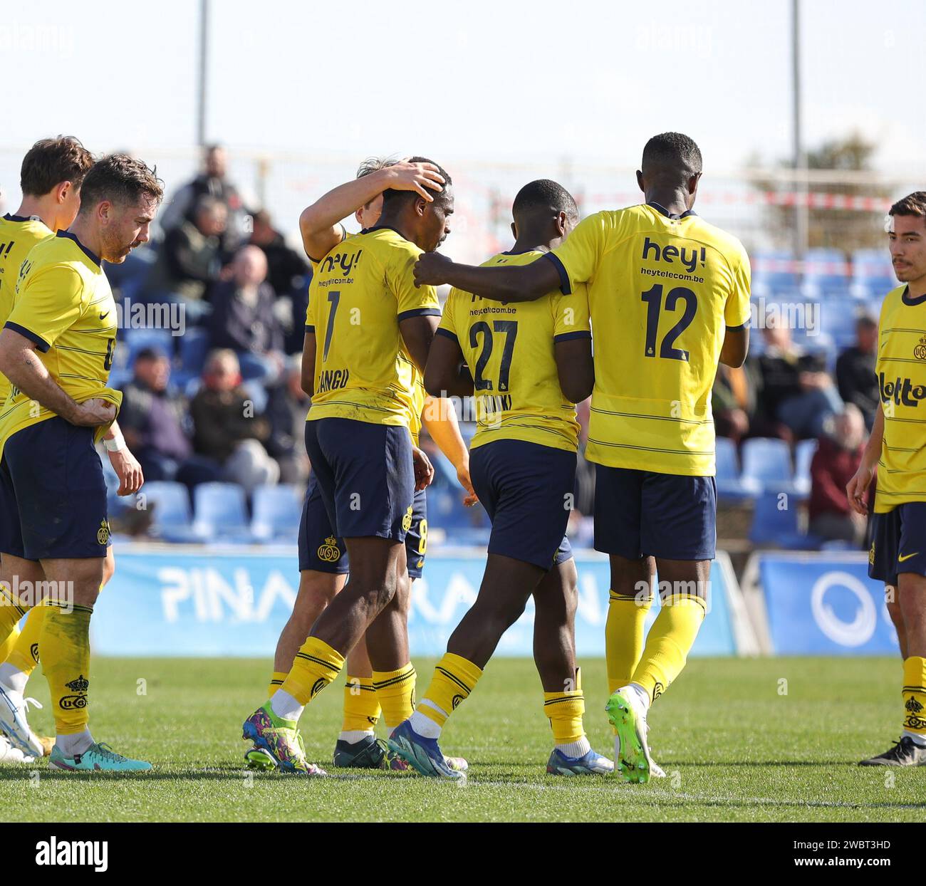 San Pedro Del Pinatar, Spain. 12th Jan, 2024. Union players celebrating ...