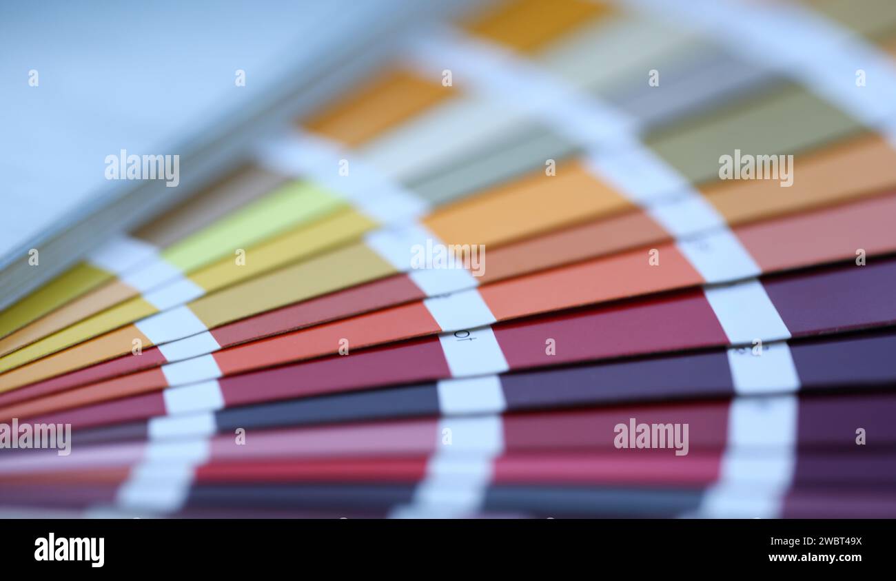 Color print of pantone statistics offset Stock Photo - Alamy