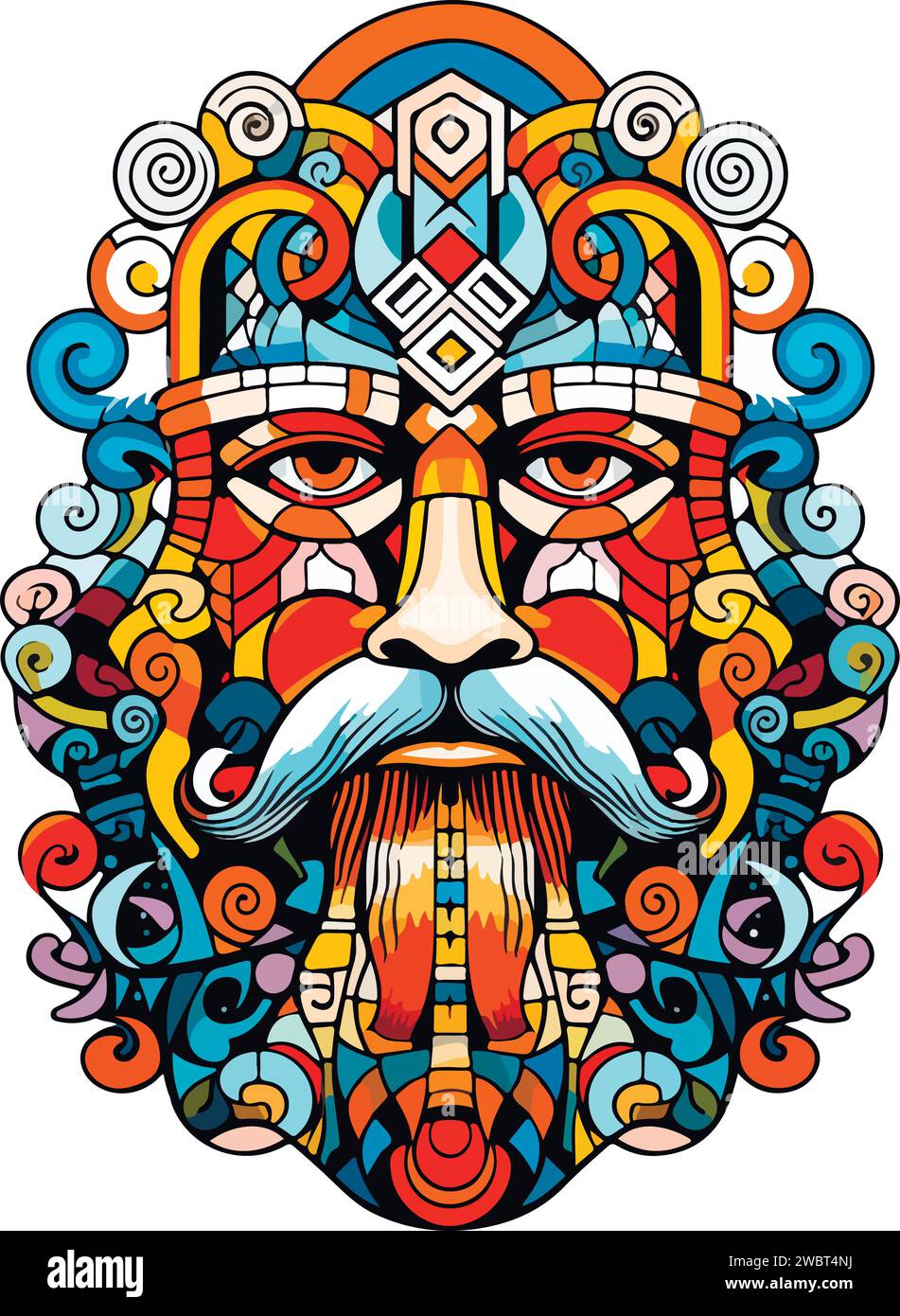 Inca man art Stock Vector Images - Alamy