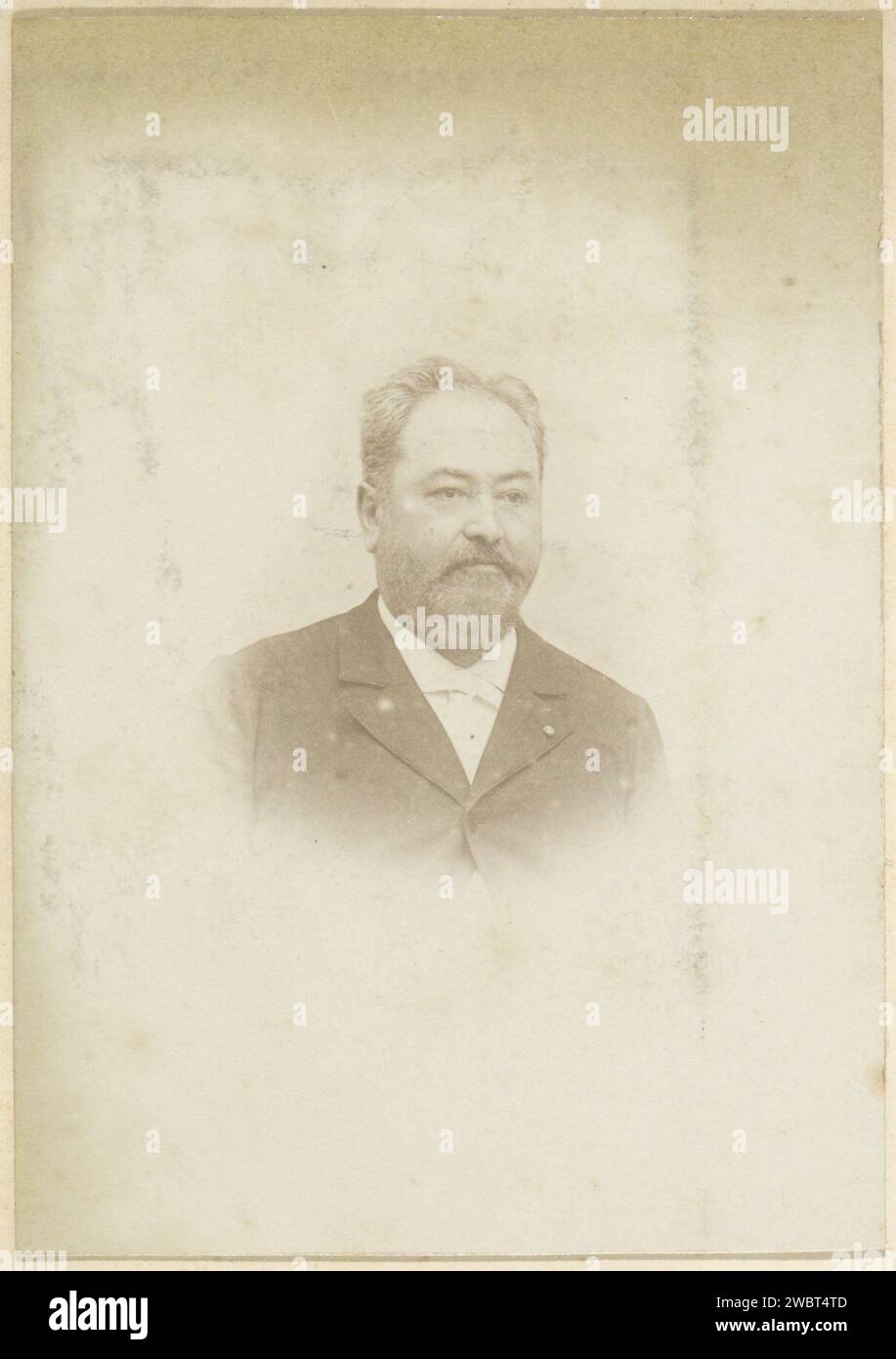 Portrait of a French man with a beard and a mustache, c. 1900 - c. 1910 ...