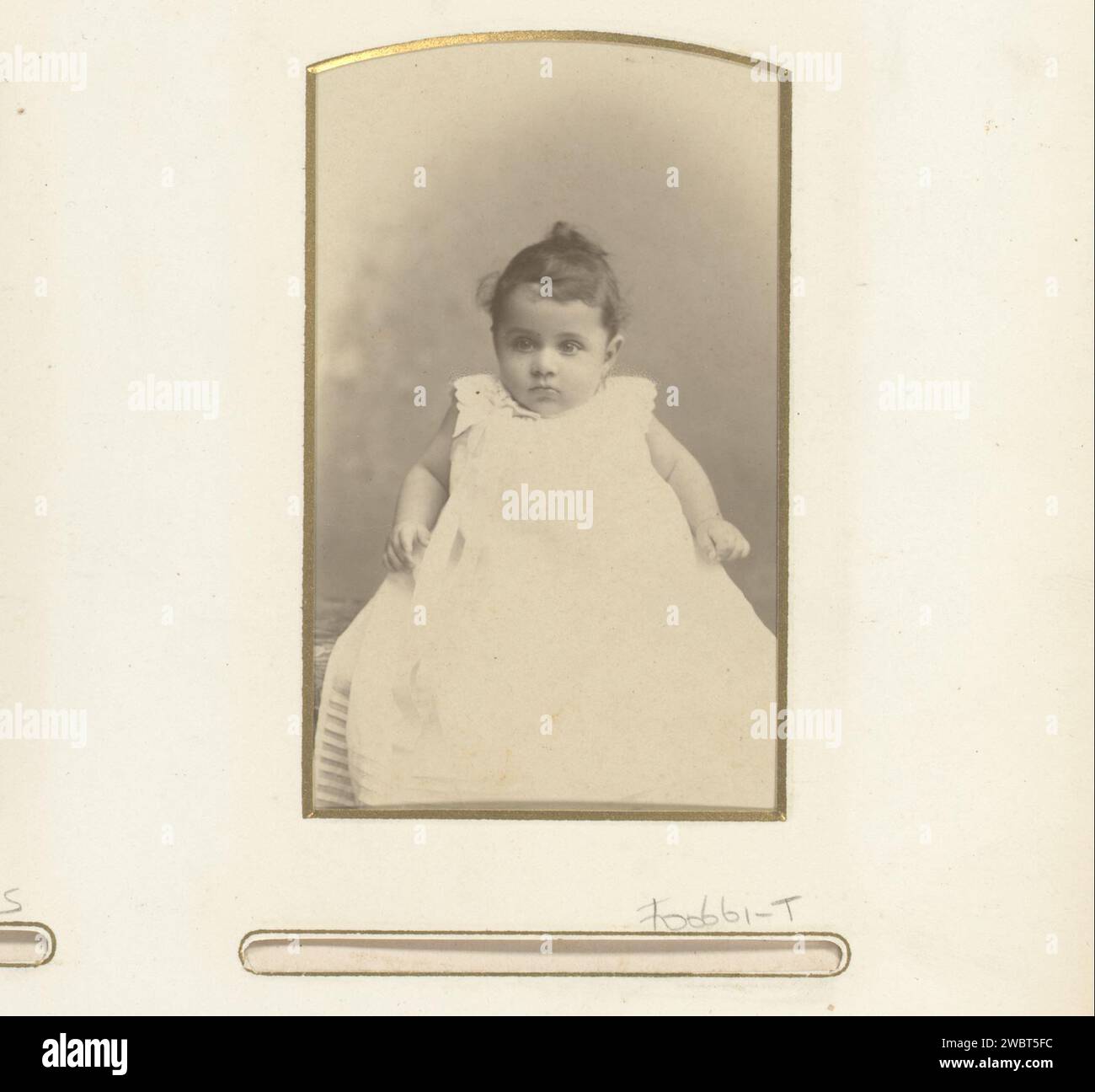 Portrait of a baby in baptismal dress, Charls & Van Es & Co, 1895 ...