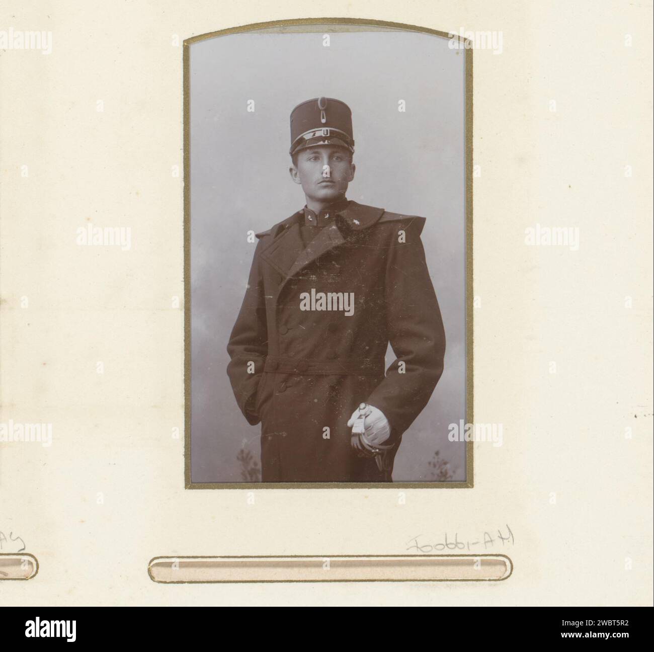 Portrait of a man in military uniform, Jannis Jacobus van Melle, 1897 ...