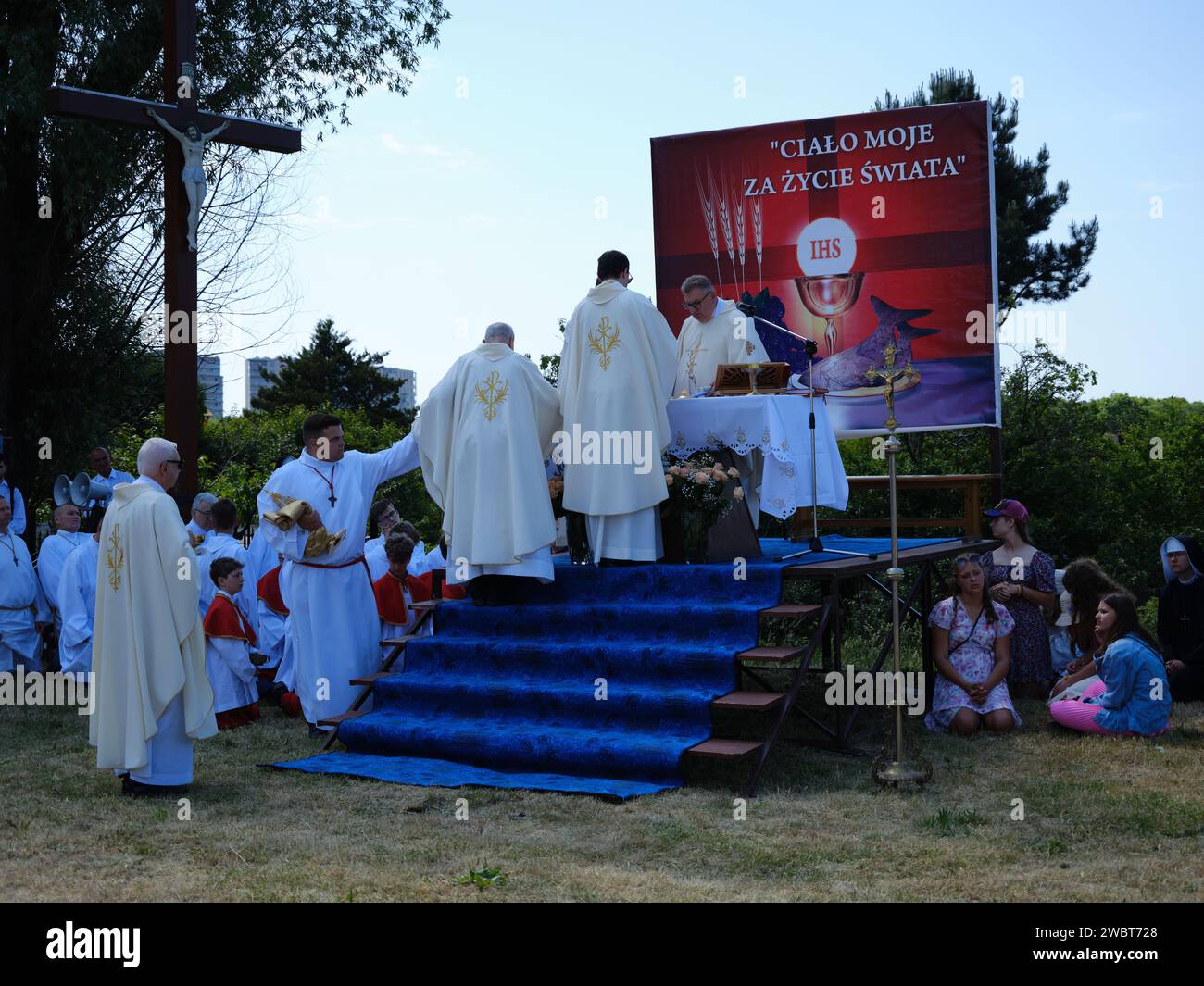 Corpus Christi Catholic holiday in middle Europe. Gdansk, Poland Stock ...