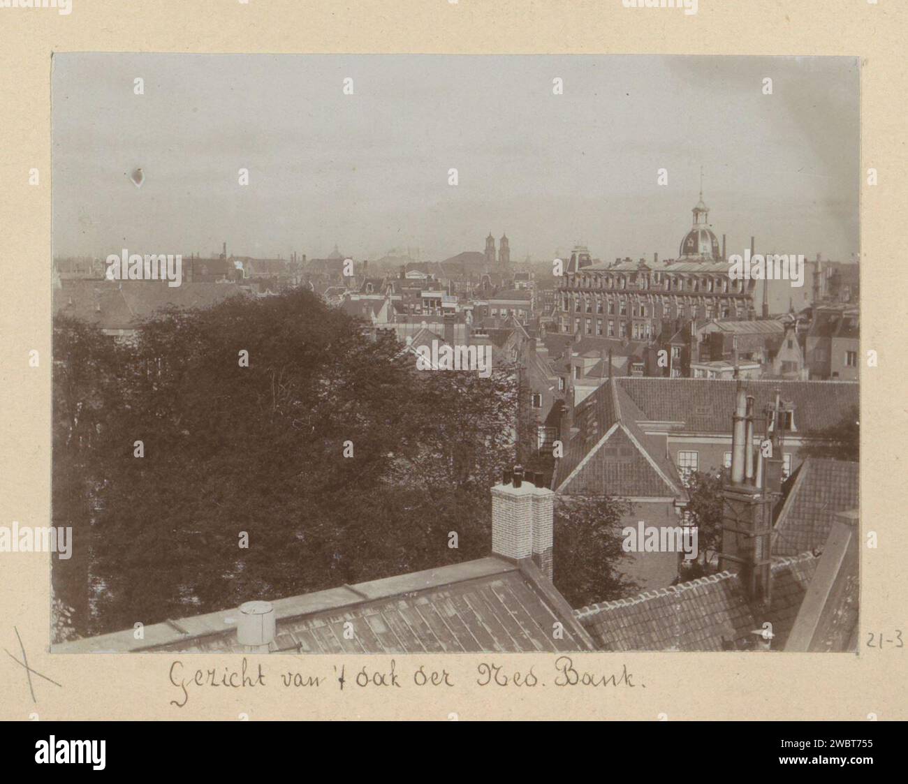 Face about Amsterdam from the roof of the Dutch bank, Hendrik Herman ...