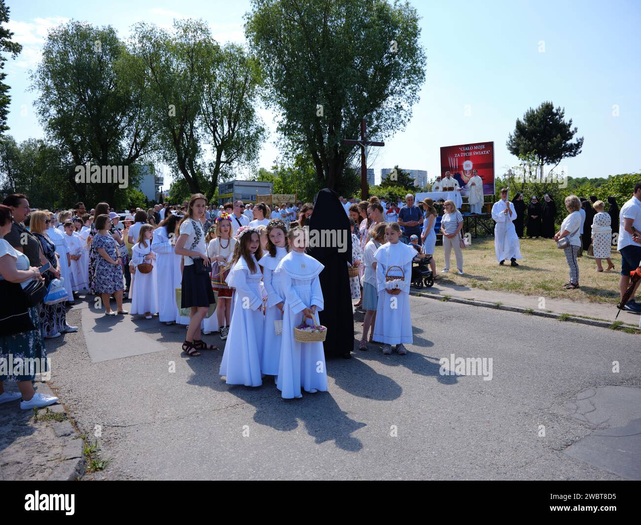 Corpus Christi Catholic holiday in middle Europe. Gdansk, Poland Stock ...
