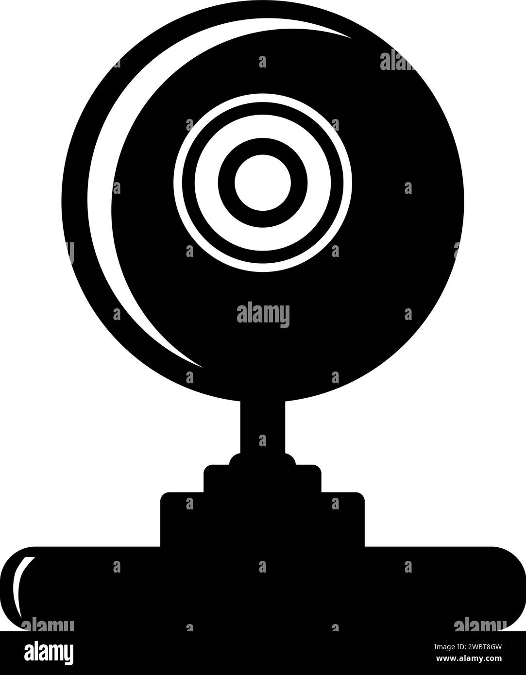 Web Camera Icon in flat style Stock Vector Image & Art - Alamy