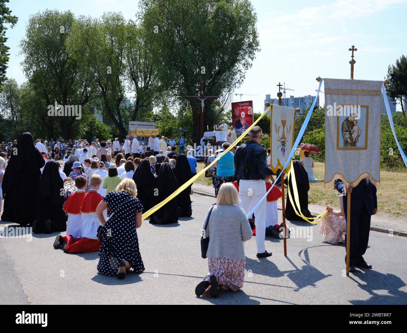 Corpus Christi Catholic holiday in middle Europe. Gdansk, Poland Stock ...