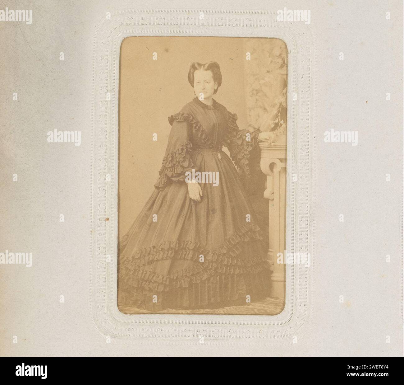 Portrait of a standing woman, M. de Hebert, 1860 - 1890 Photograph ...