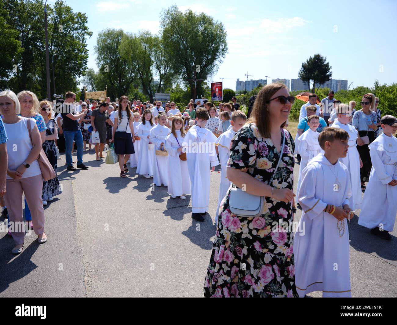 Corpus Christi Catholic holiday in middle Europe. Gdansk, Poland Stock ...