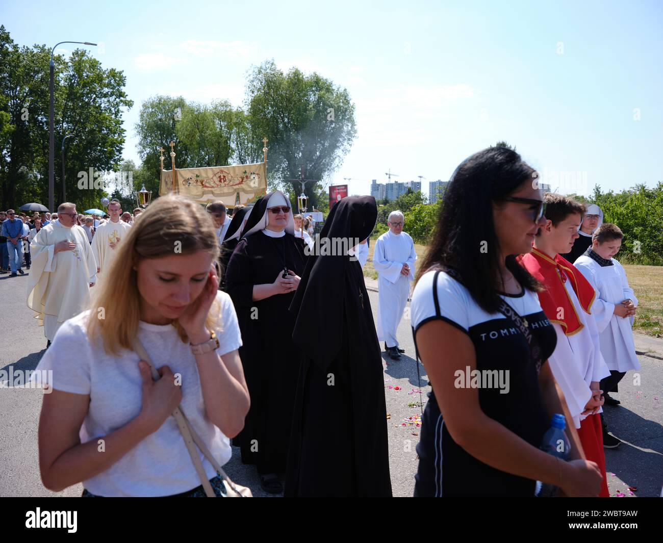 Corpus Christi Catholic holiday in middle Europe. Gdansk, Poland Stock ...