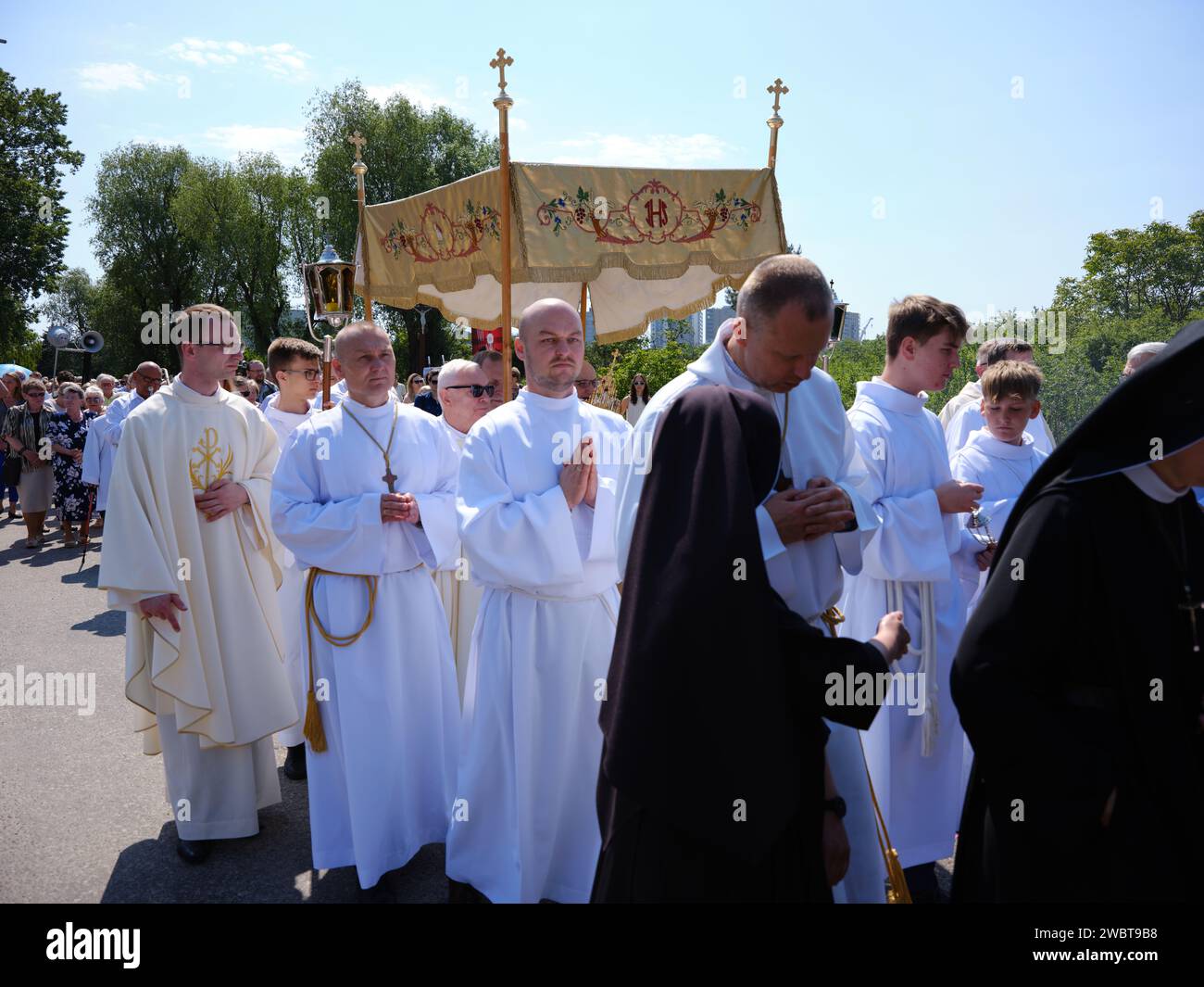 Corpus Christi Catholic holiday in middle Europe. Gdansk, Poland Stock ...