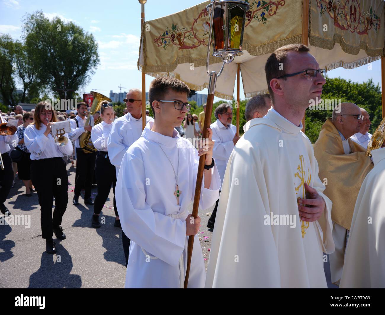Corpus Christi Catholic holiday in middle Europe. Gdansk, Poland Stock ...
