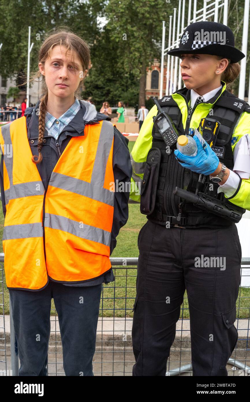 London, United Kingdom, July 19 2023: Just Stop Oil activist arrested ...