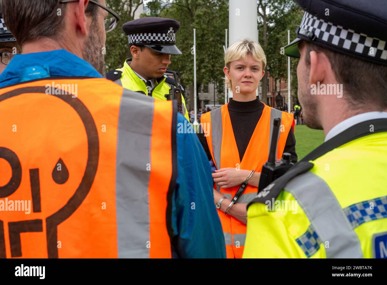 London, United Kingdom, July 19 2023: Just Stop Oil activist arrested ...