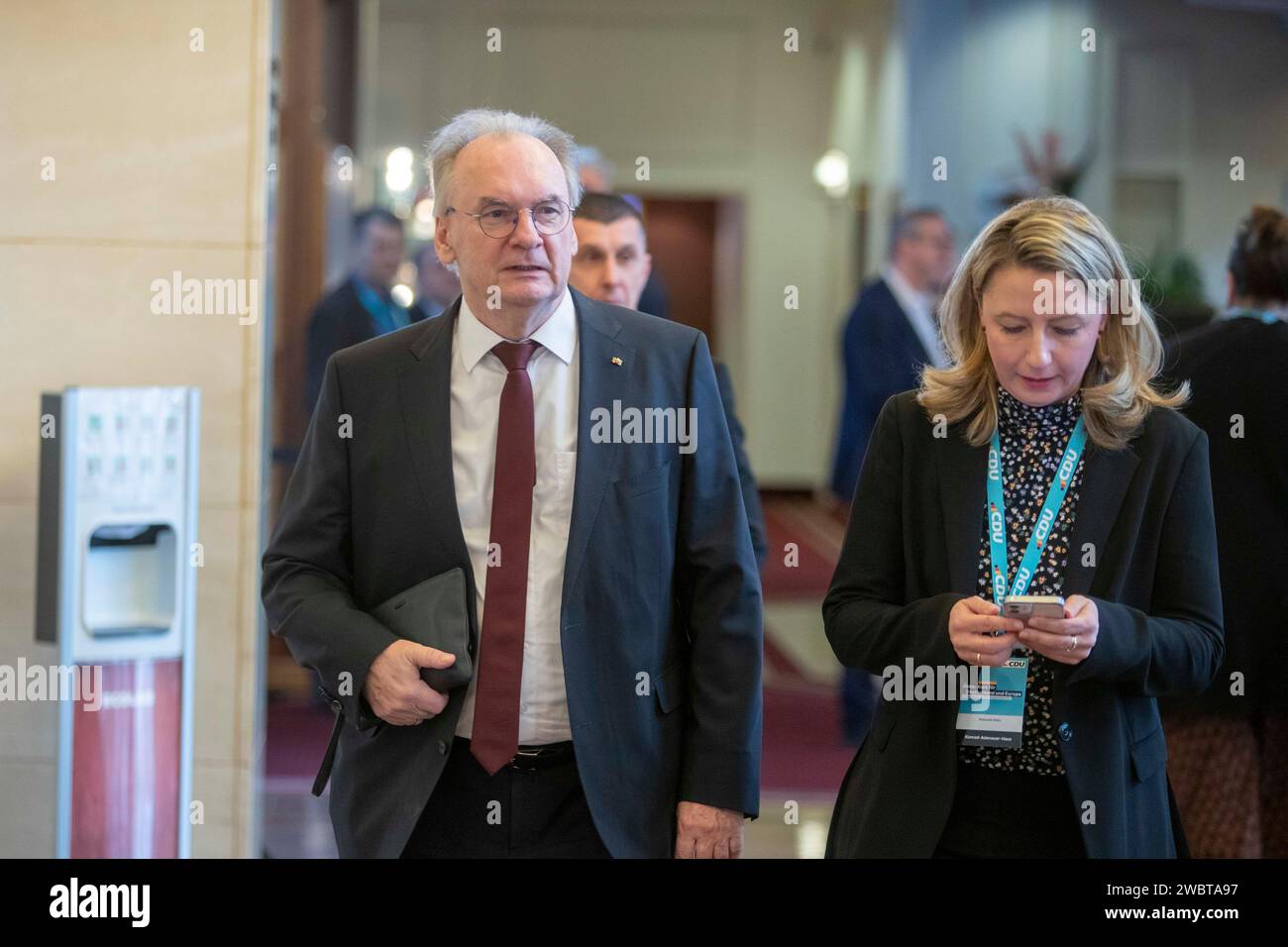 Heidelberg, Germany. 12th Jan, 2024. Reiner Haseloff (CDU), Minister ...