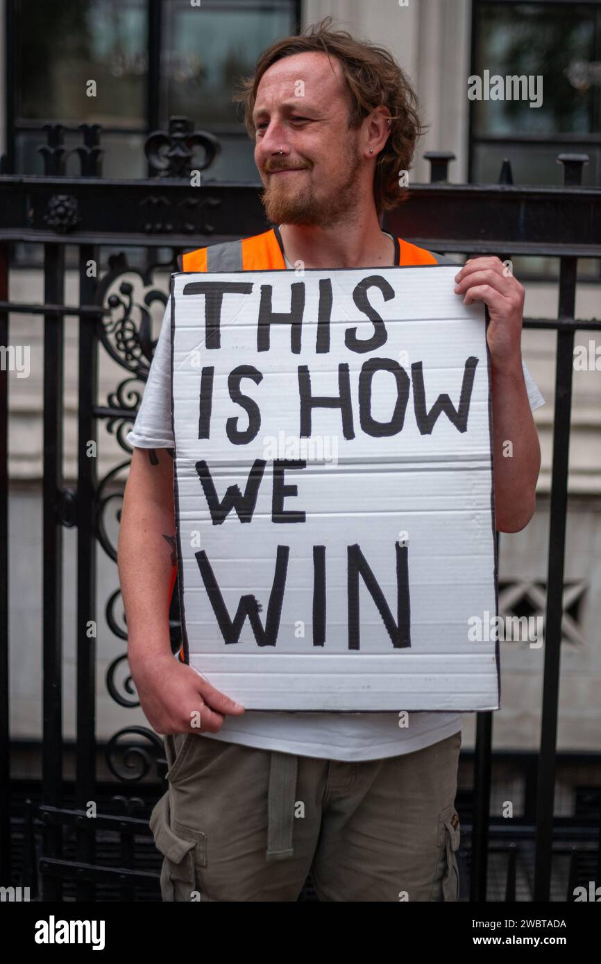 London, United Kingdom, July 19 2023: Just Stop Oil activist arrested ...