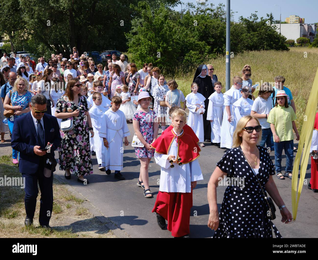 Corpus Christi Catholic holiday in middle Europe. Gdansk, Poland Stock ...
