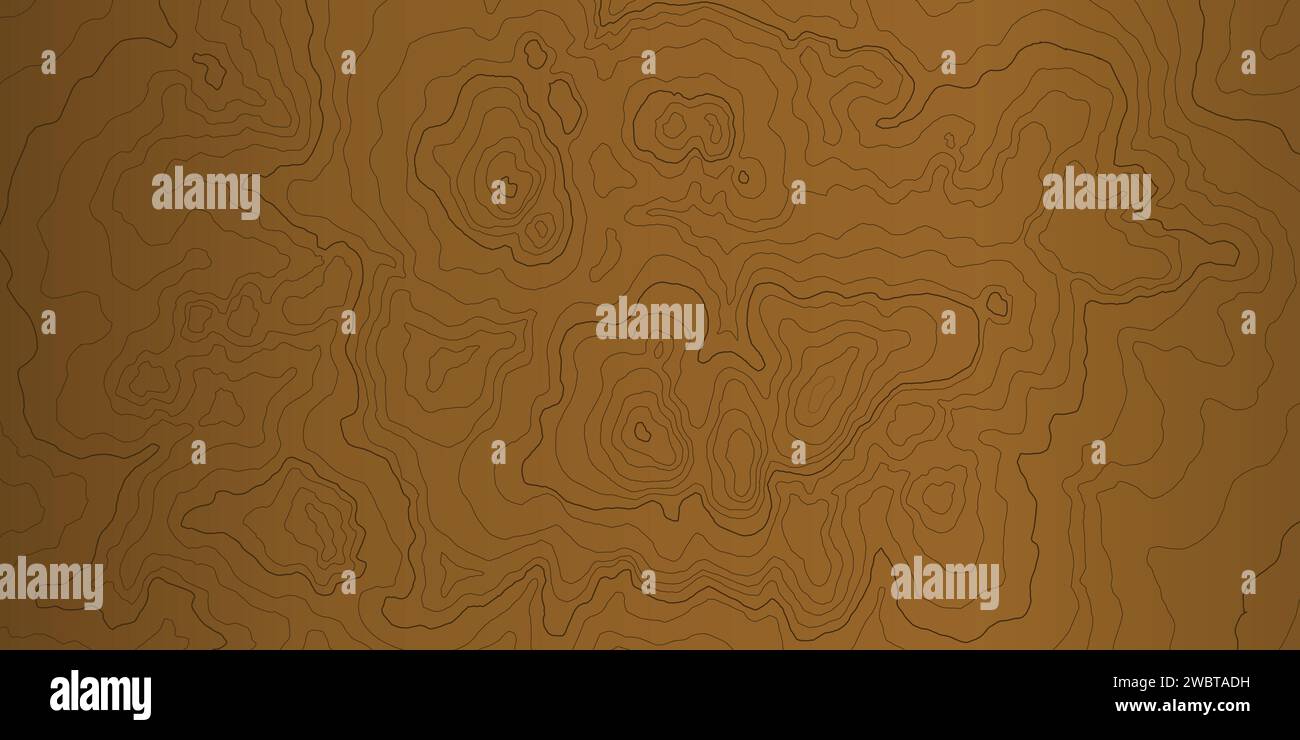 Vintage contour map background. Land topography map vector design ...