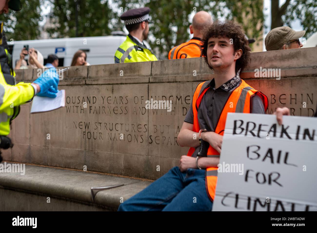 London, United Kingdom, July 19 2023: Just Stop Oil activist arrested ...