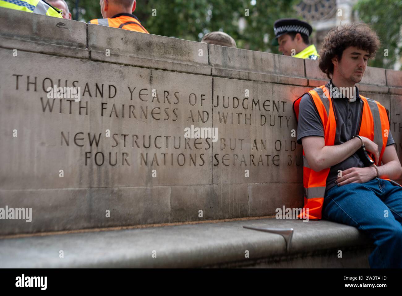London, United Kingdom, July 19 2023: Just Stop Oil activist arrested ...