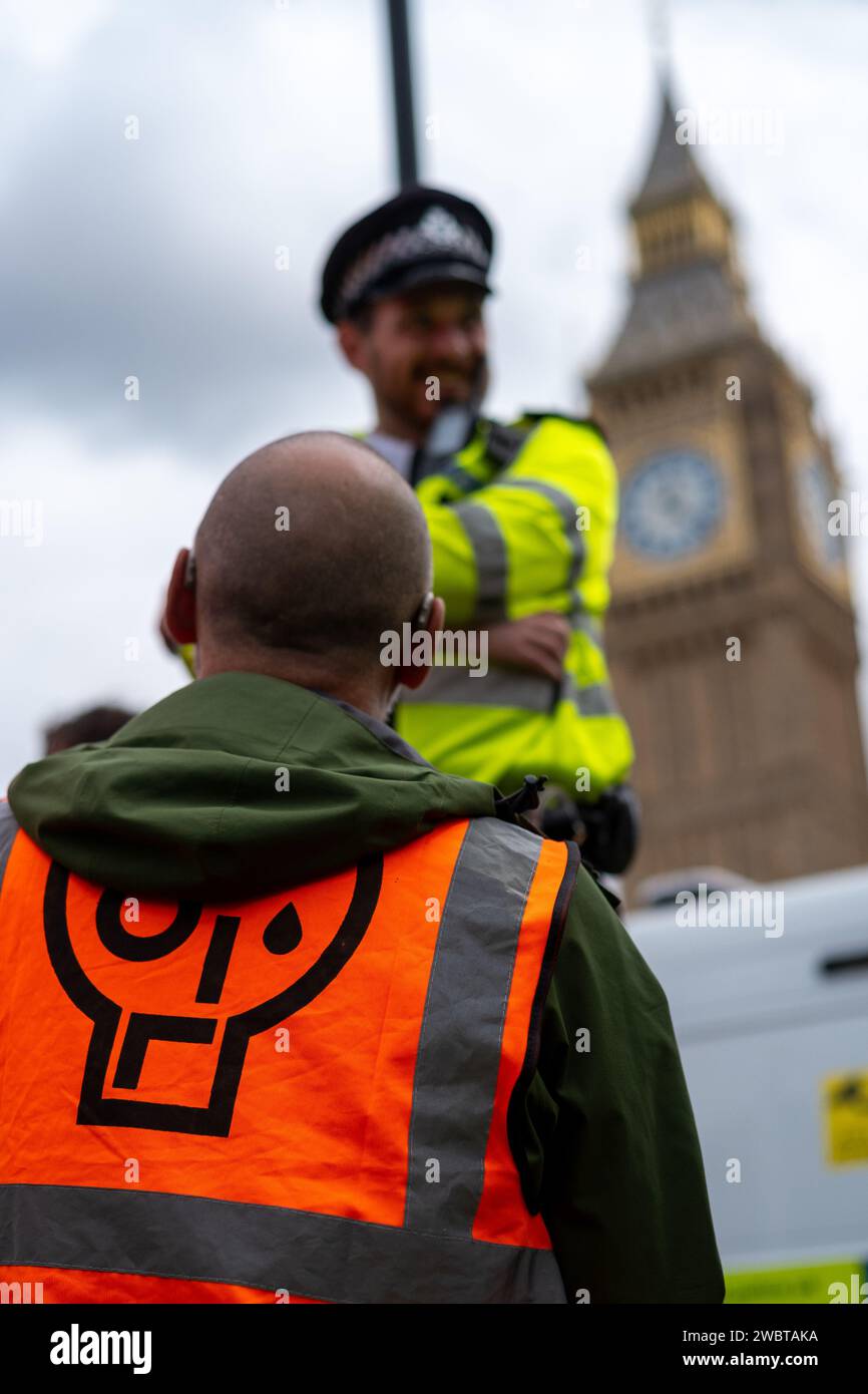 London, United Kingdom, July 19 2023: Just Stop Oil activist arrested ...