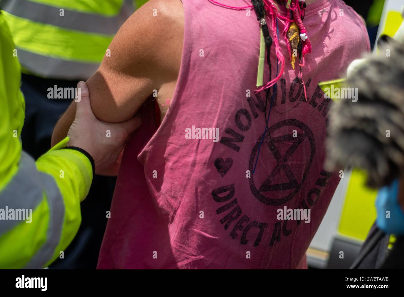London, United Kingdom, July 19 2023: Just Stop Oil activist arrested ...
