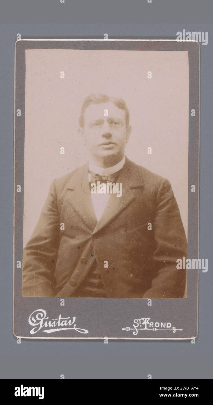 Portrait of an unknown man, C. Gustav, 1880 - 1900 Photograph. visit ...