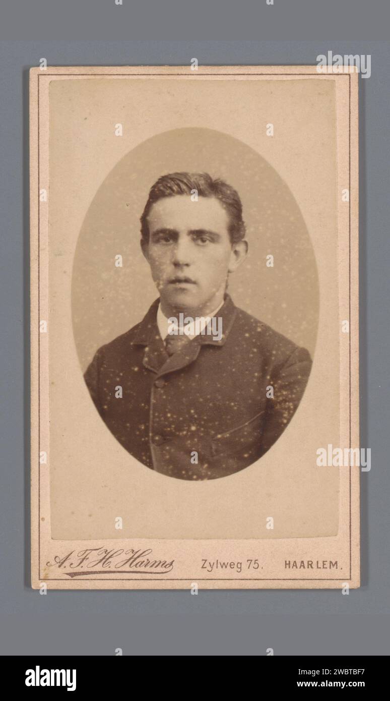 Portrait of an unknown man, August Ferdinand Heinrich Harms, 1895 ...