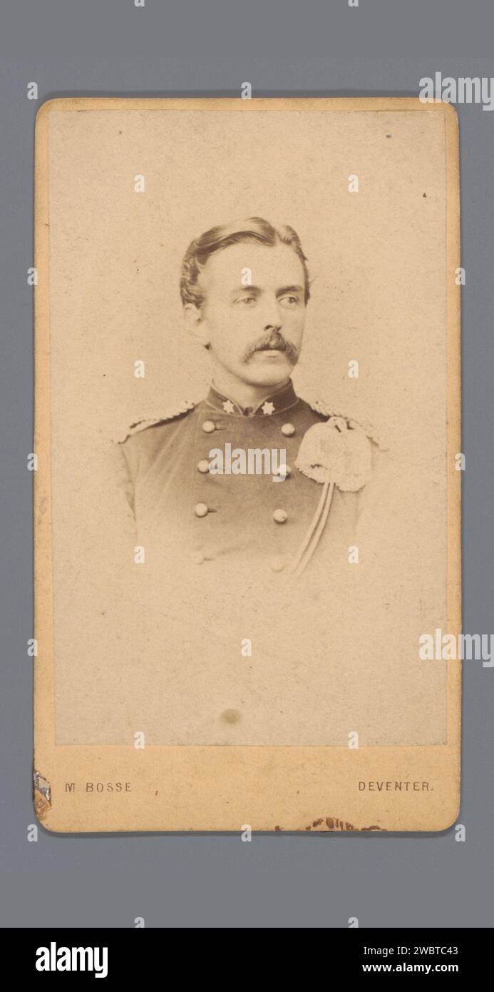 Portrait of an unknown man in military uniform, Johann Heinrich Martin ...