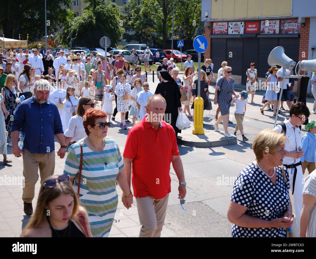 Corpus Christi Catholic holiday in middle Europe. Gdansk, Poland Stock ...