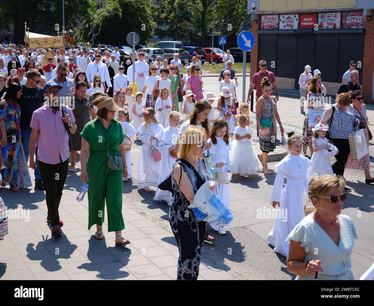 Corpus Christi Catholic holiday in middle Europe. Gdansk, Poland Stock ...