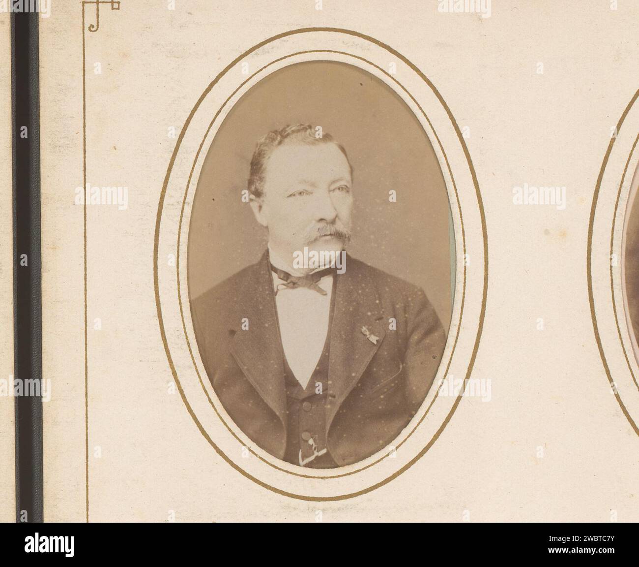 Portrait of a man with mustache, Eugene Guérin, 1878 - 1885 Photograph ...