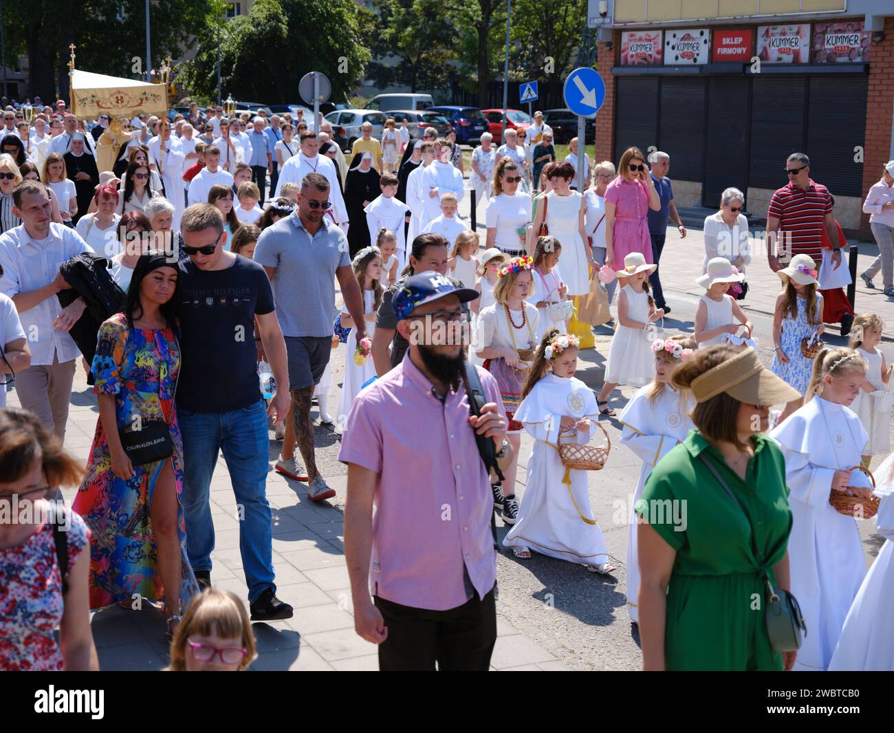 Corpus Christi Catholic holiday in middle Europe. Gdansk, Poland Stock ...