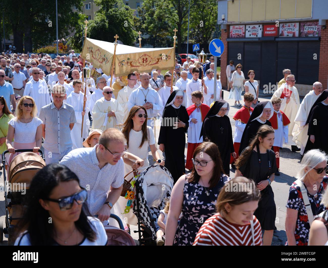 Corpus Christi Catholic holiday in middle Europe. Gdansk, Poland Stock ...
