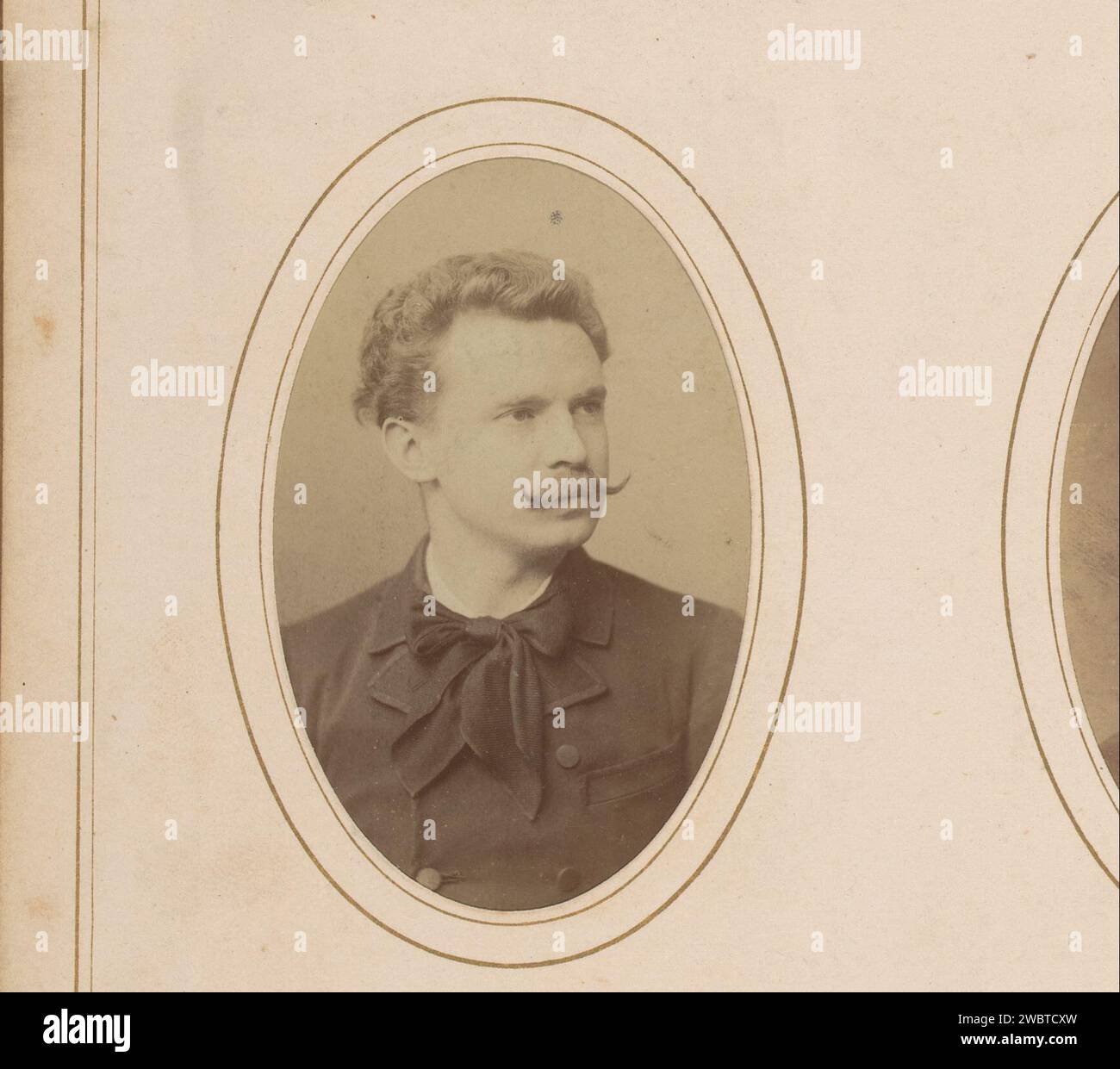 Portrait of a man with mustache, anonymous, 1860 - 1890 photograph ...