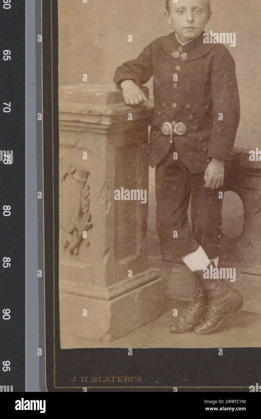Portrait of an unknown boy, Idanus Hendrikus Slaterus, 1873 - 1892 ...
