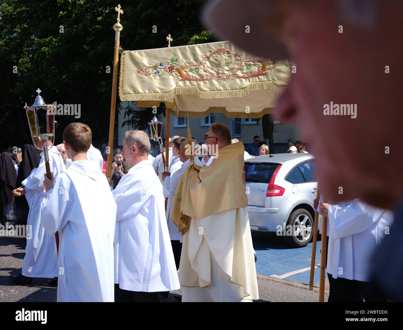 Corpus Christi Catholic holiday in middle Europe. Gdansk, Poland Stock ...