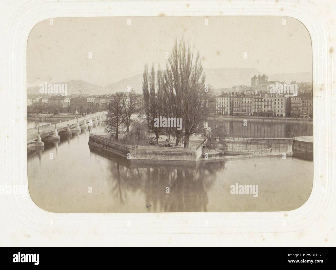 View of Geneva and Mont Blanc, Auguste Garcin, c. 1860 - in or before ...