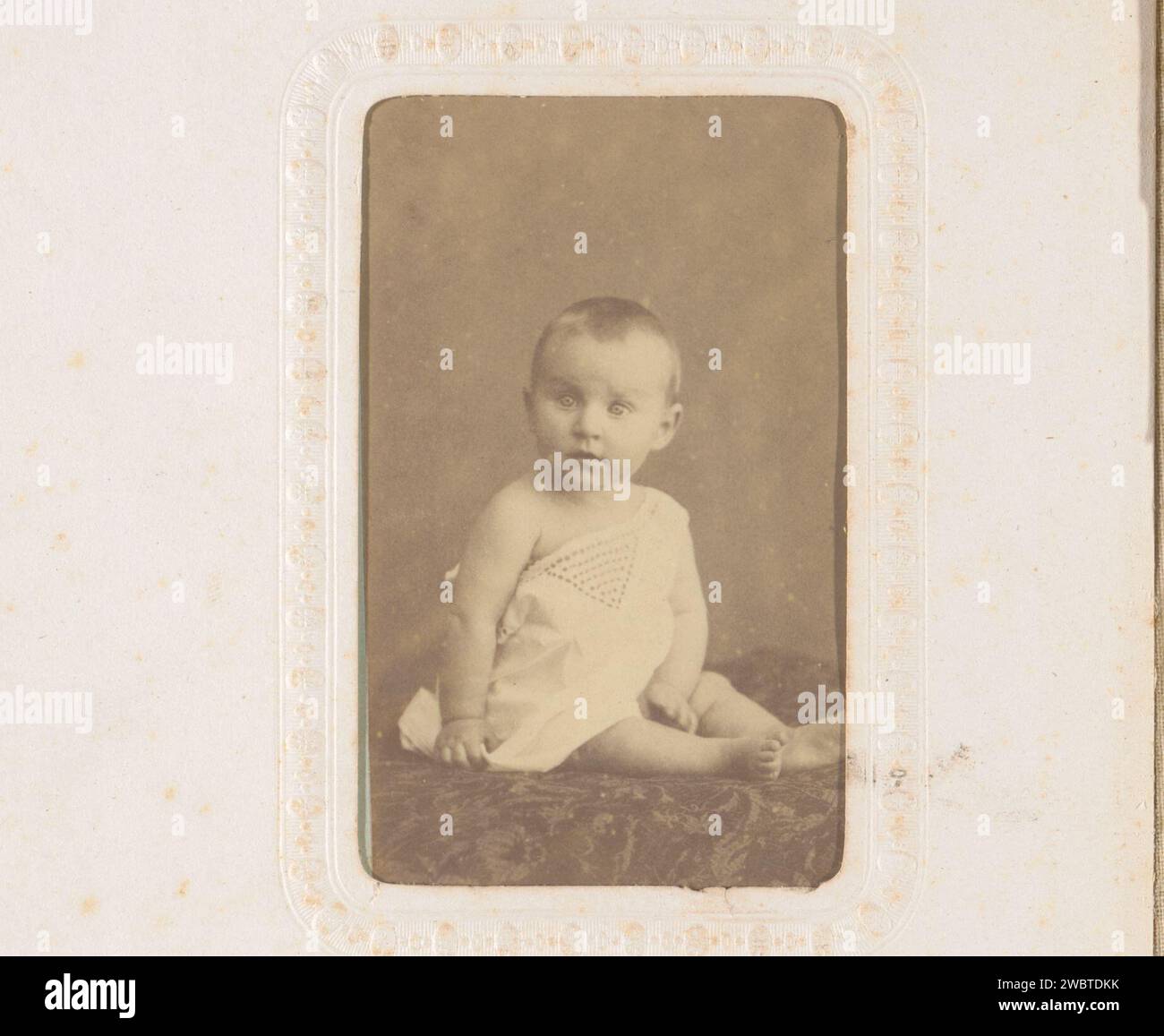 Portrait of a sitting baby, Anonymous, 1860 - 1900 Photograph. visit ...