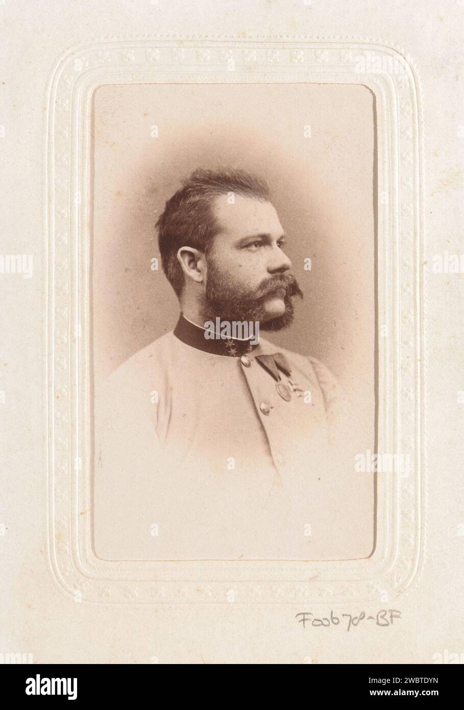 Portrait of a man in military uniform, Julius Gertinger, 1877 ...