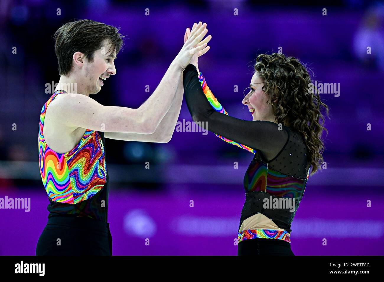 Kaunas, Lithuania. January 12, 2024, Charise MATTHAEI & Max LIEBERS ...