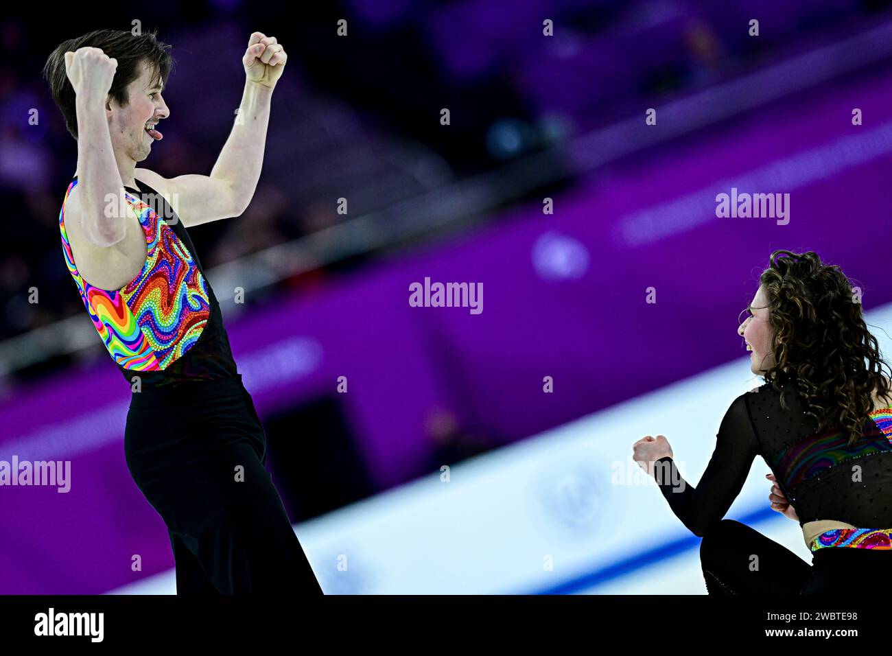 Kaunas, Lithuania. January 12, 2024, Charise MATTHAEI & Max LIEBERS ...